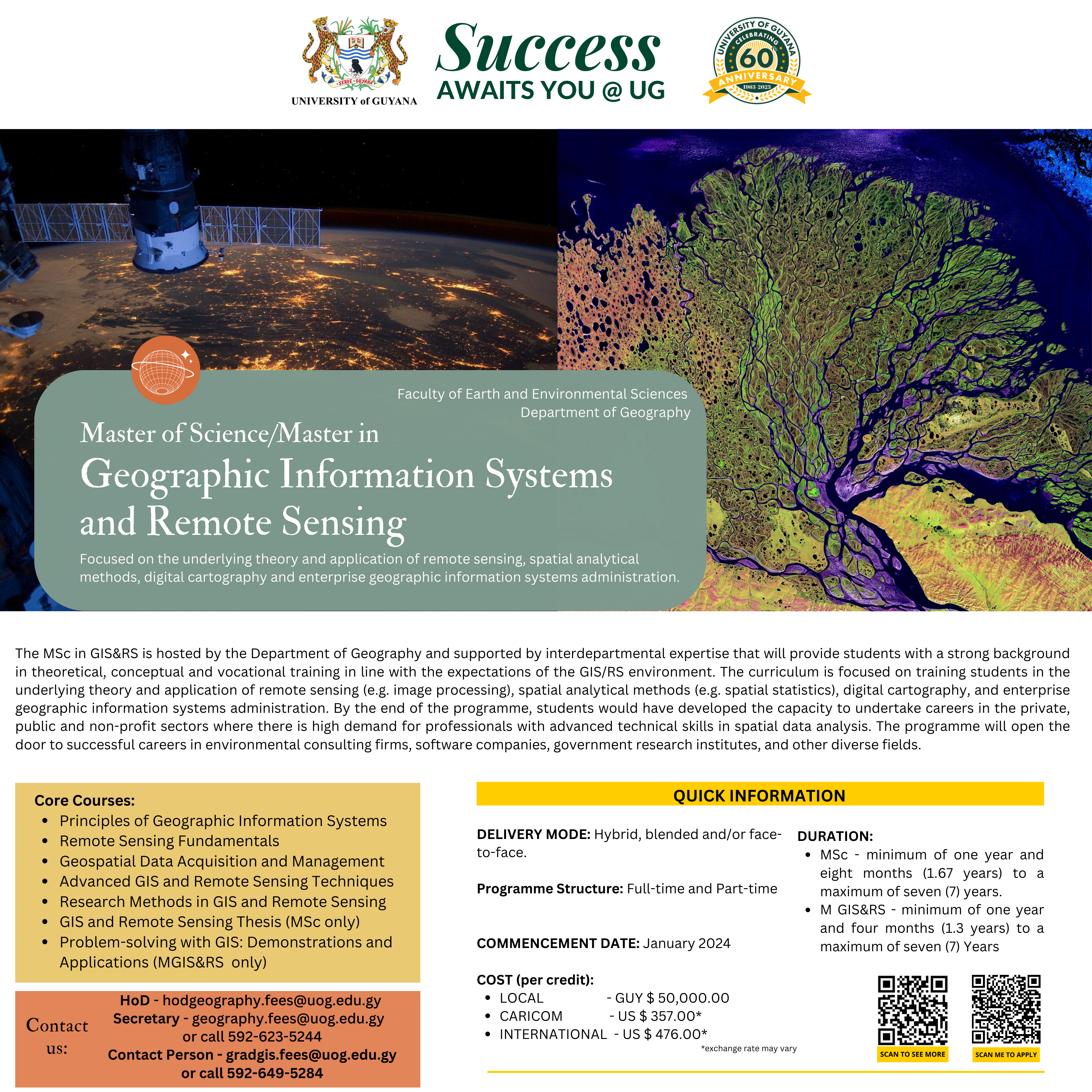 Applications Are Open! Apply now for Master of Science/Master in Geographic Information Systems ...